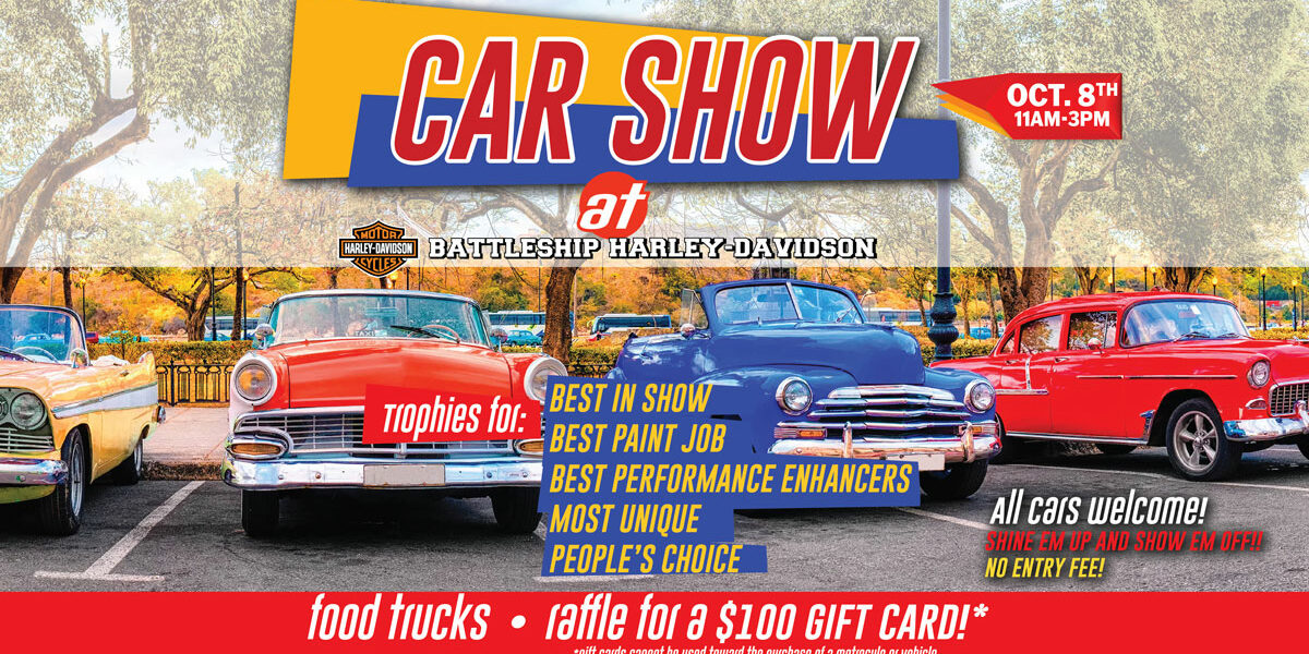 MA - Dartmouth - Car Show at Battleship Harley Davidson ...